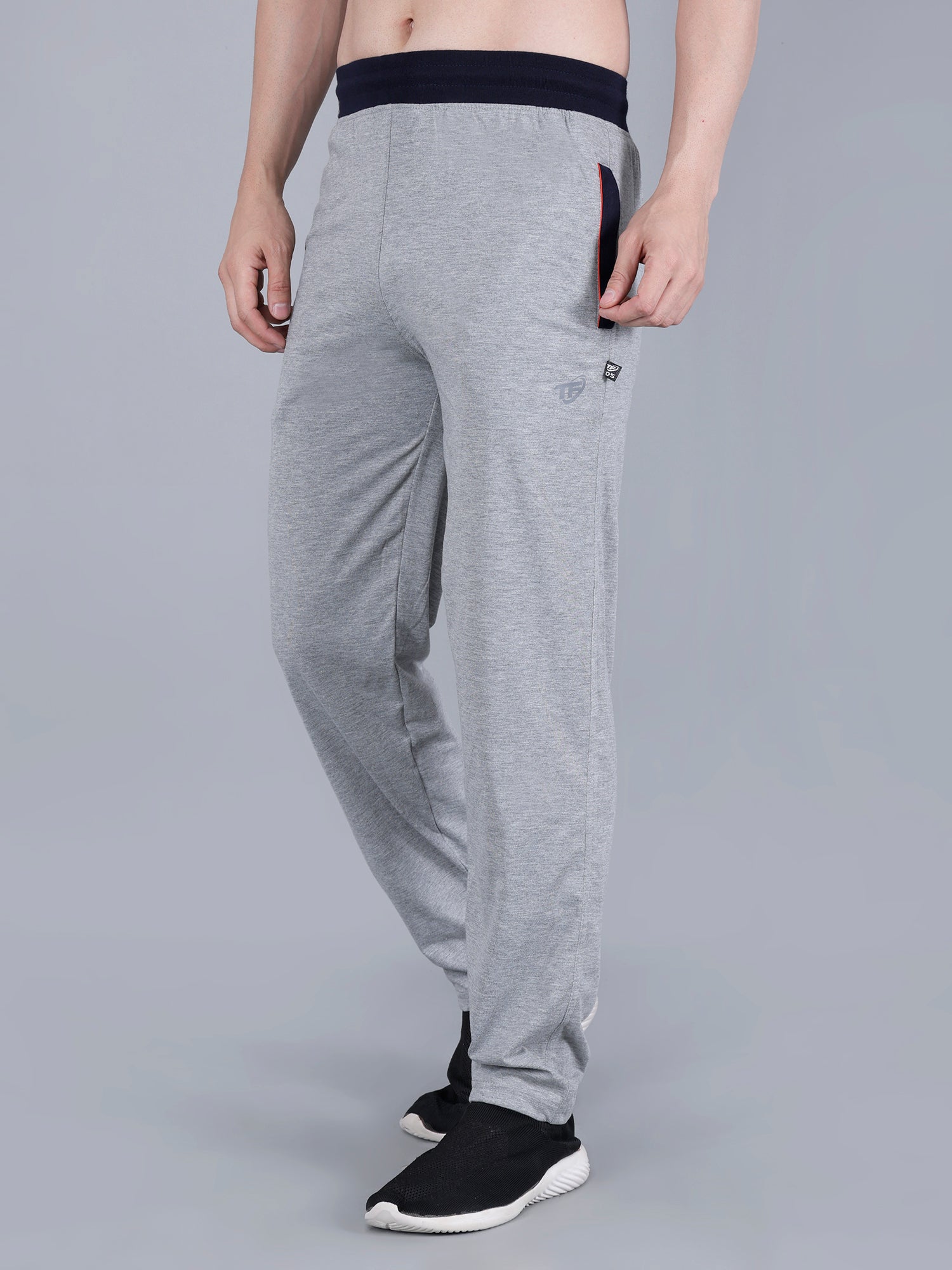 Grey Straight Fit Track Pant – Texfro