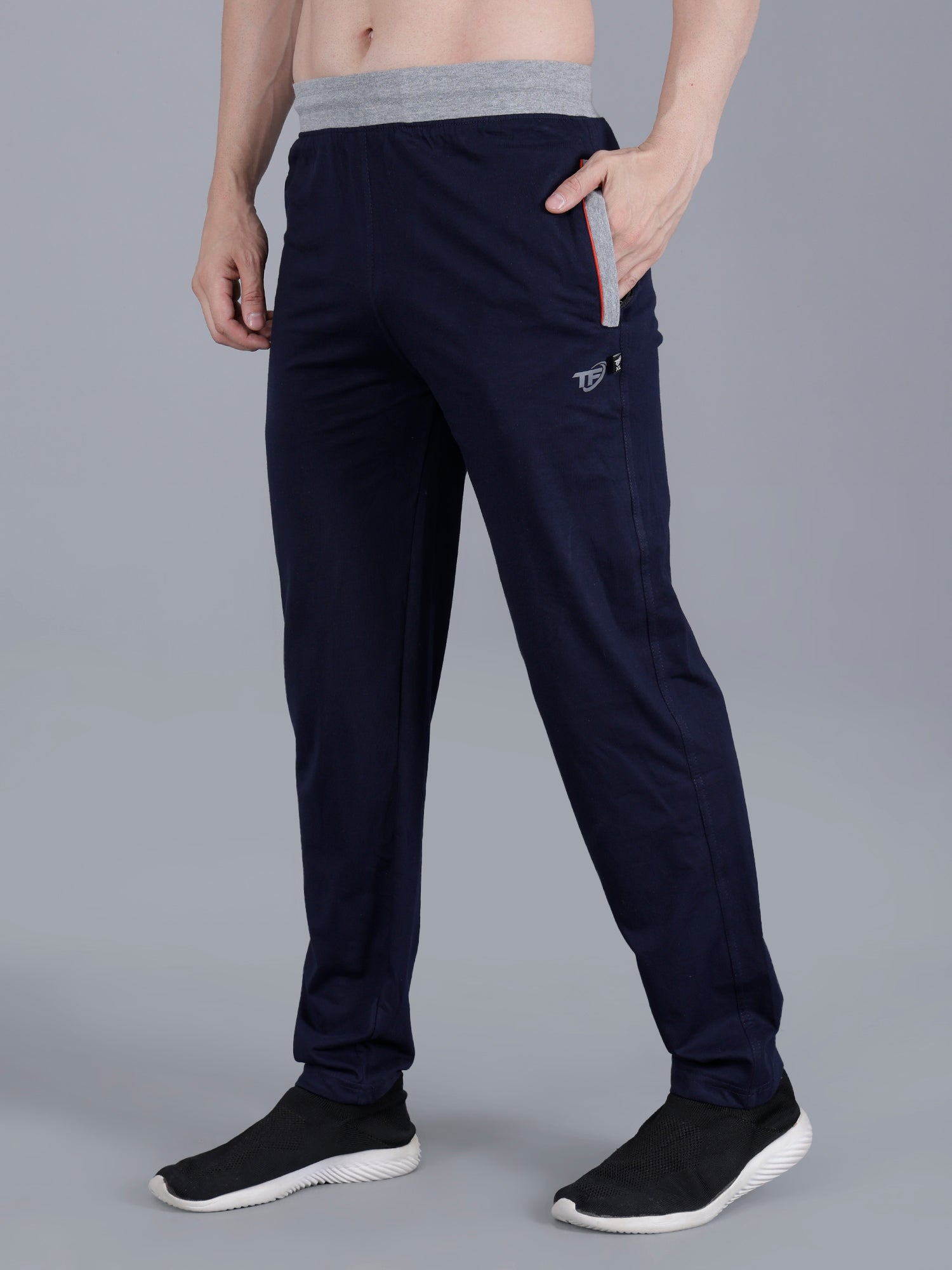 Navy Straight Fit Track Pant – Texfro